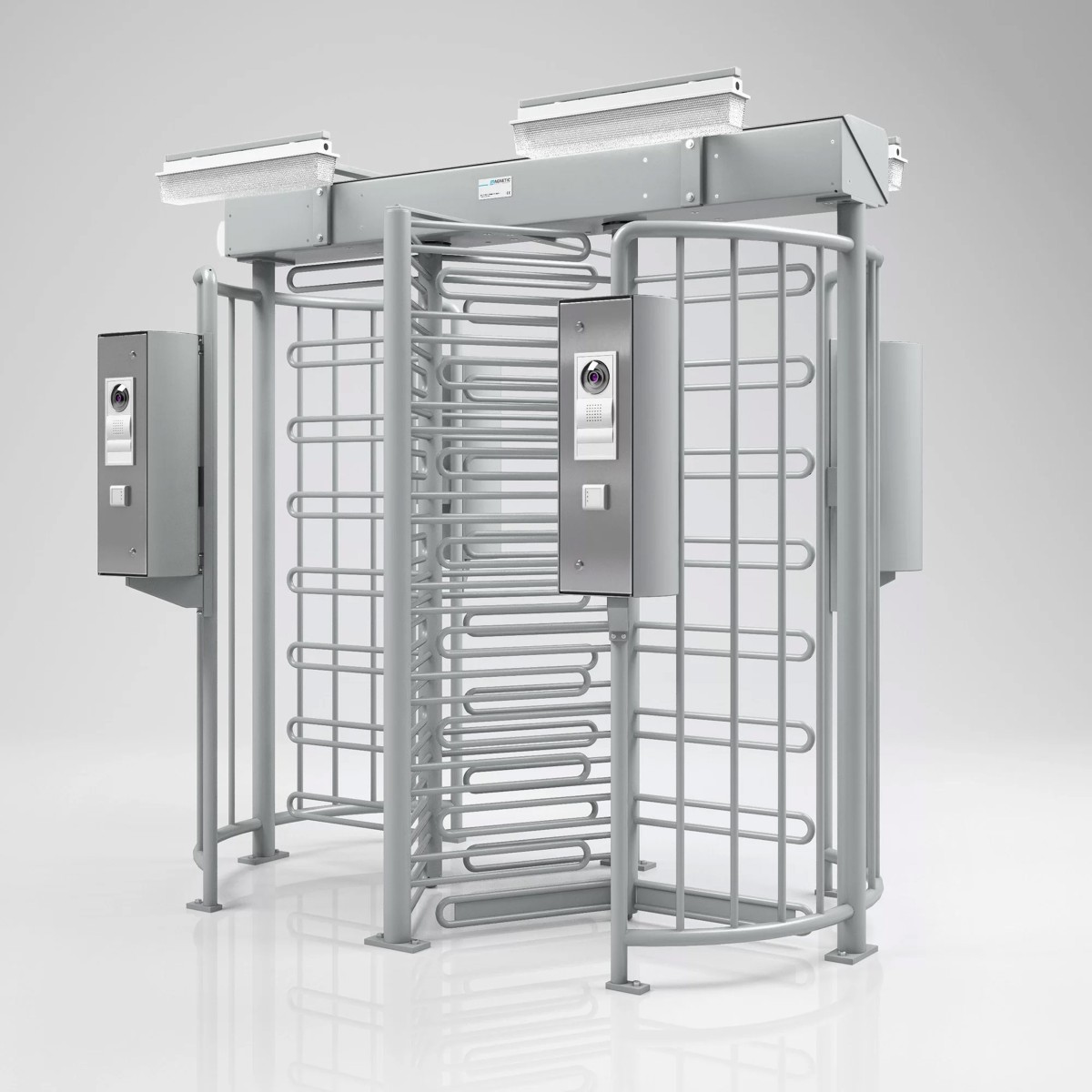 Magnetic AutoControl Dual Lane Electro-Mechanical Turnstile (Full ...