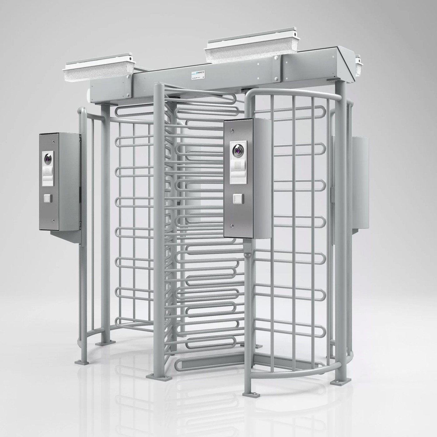 Magnetic AutoControl Dual Lane Electro-Mechanical Turnstile (Full ...