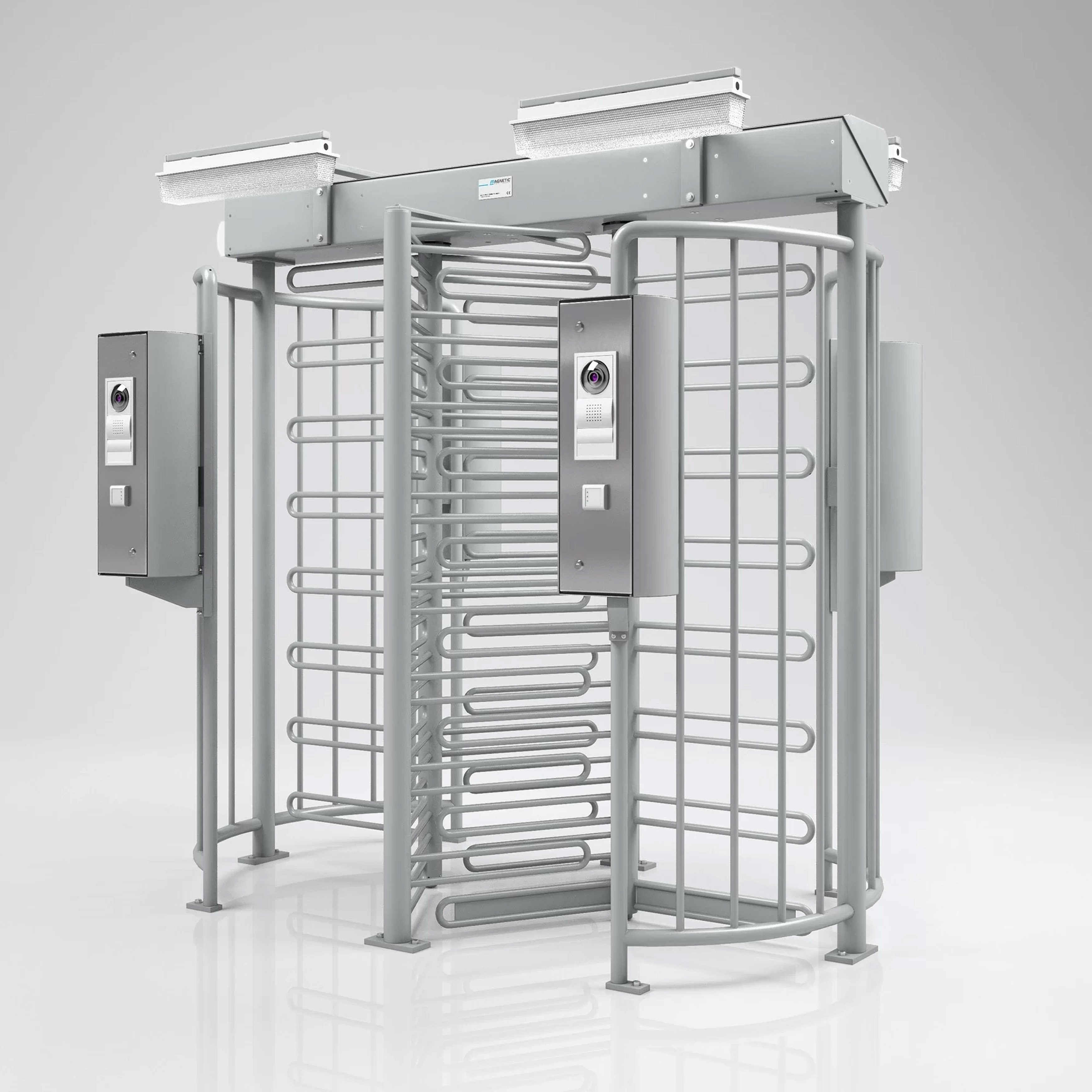 Magnetic AutoControl Dual Lane Electro-Mechanical Turnstile (Full ...