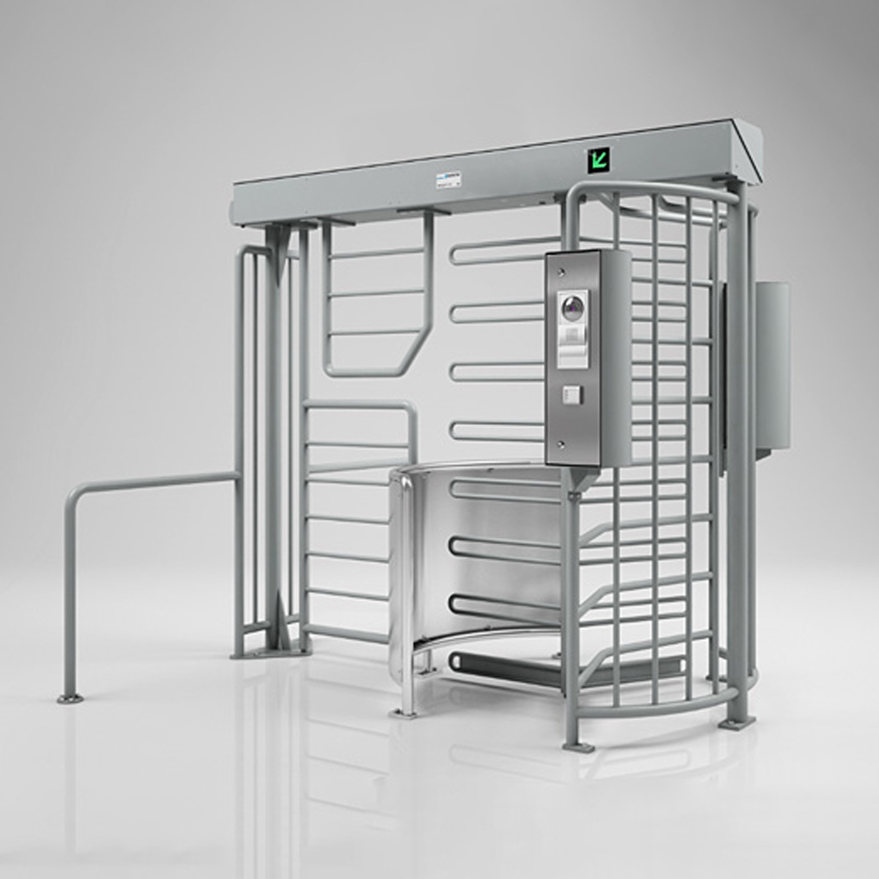 Magnetic AutoControl MPB Full-Height Pedestrian Rotary Turnstile with ...
